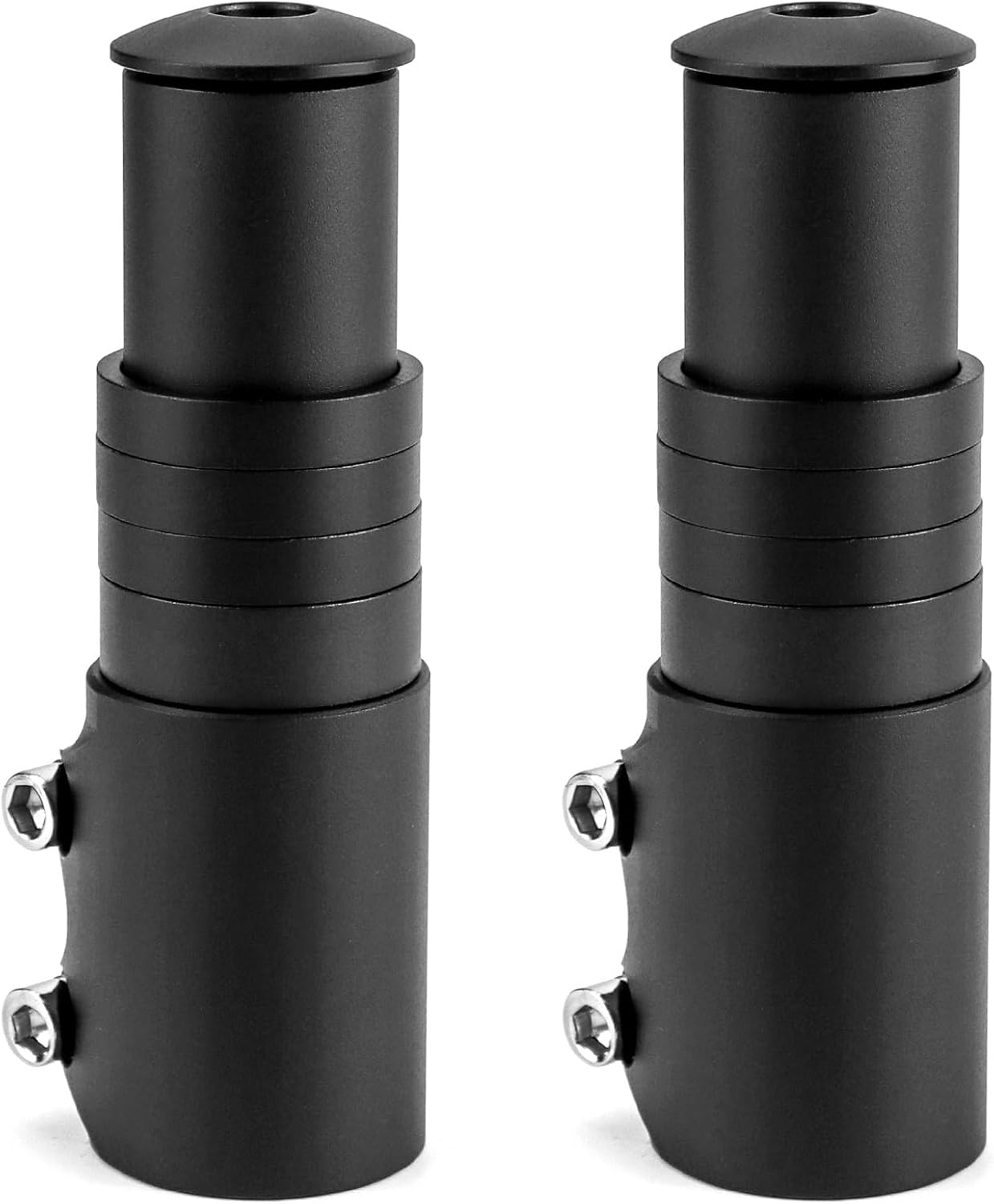 Amazon.com : QWORK Bike Stem Riser, Aluminum Alloy Bicycle Handlebar ...