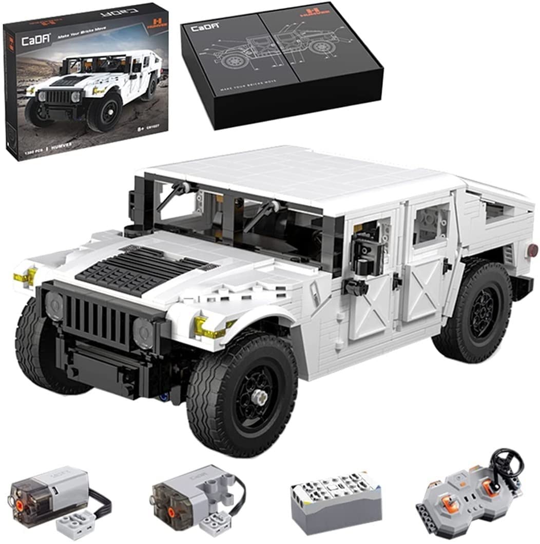 Buy CADA C61027W Technology Building Block Auto Humvee SUV, 1380 parts ...