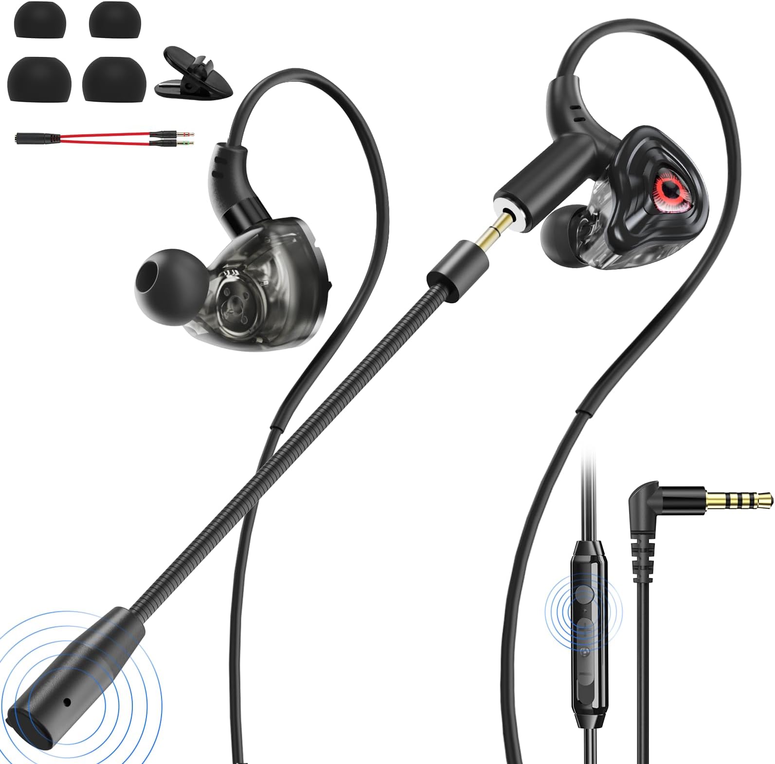 Amazon.com: Sony Playstation 4 (PS4) Mono Chat Earbud with Mic : Video ...