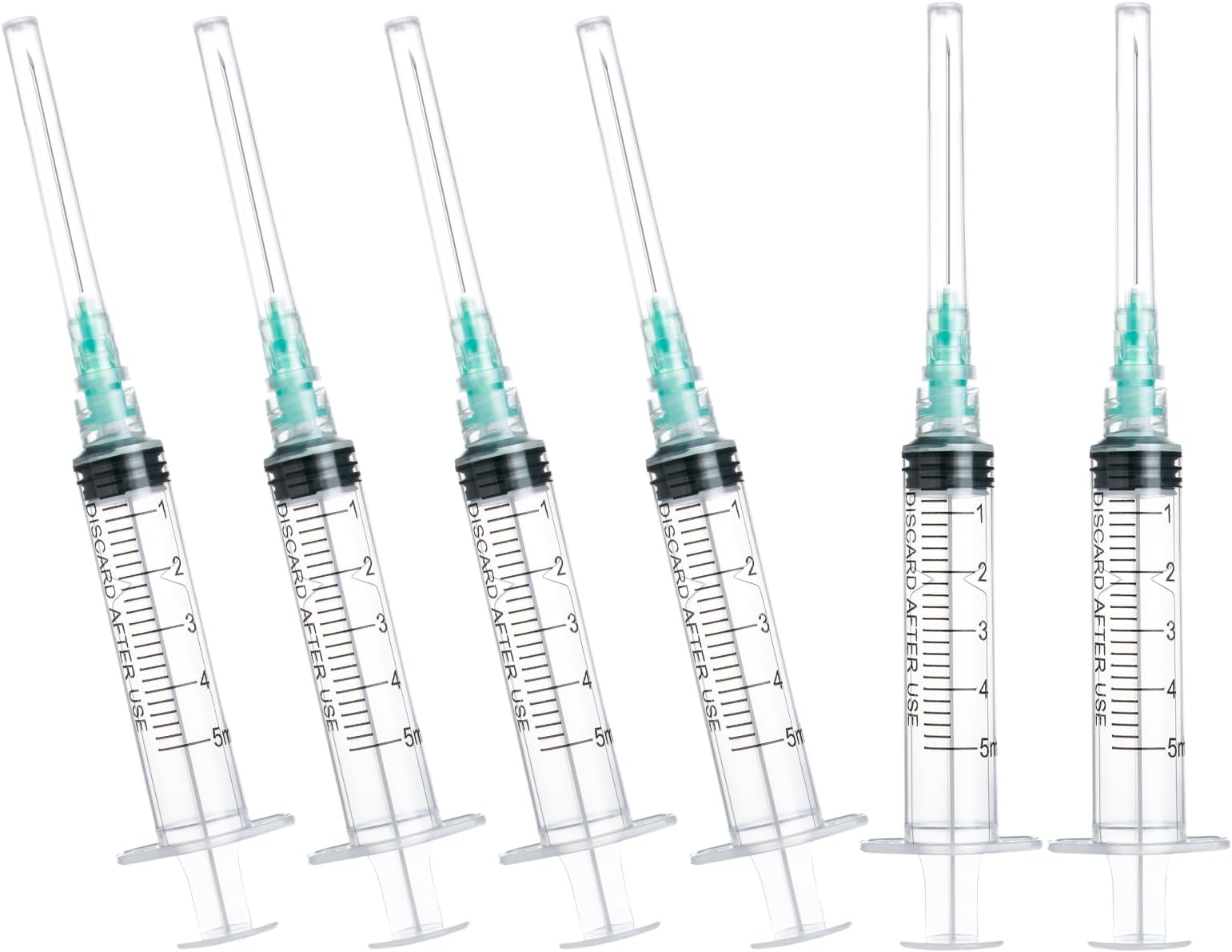 Amazon.com: 5ml Lab Syringe with Needle 21 Gauge 1.5inch Supplies ...