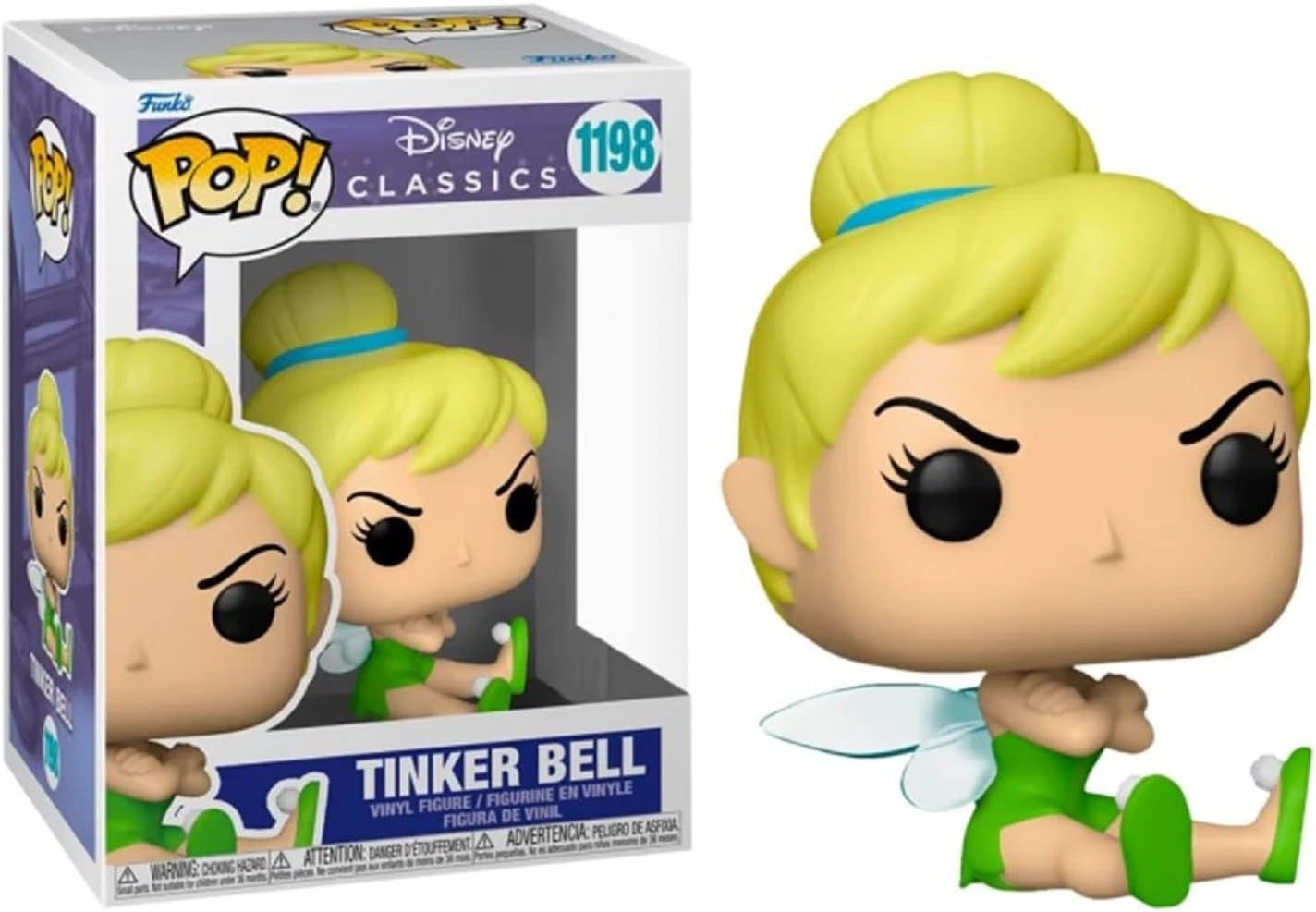 Amazon.com: Funko Pop! Disney 100 Tinker Bell (Facet) : Toys & Games