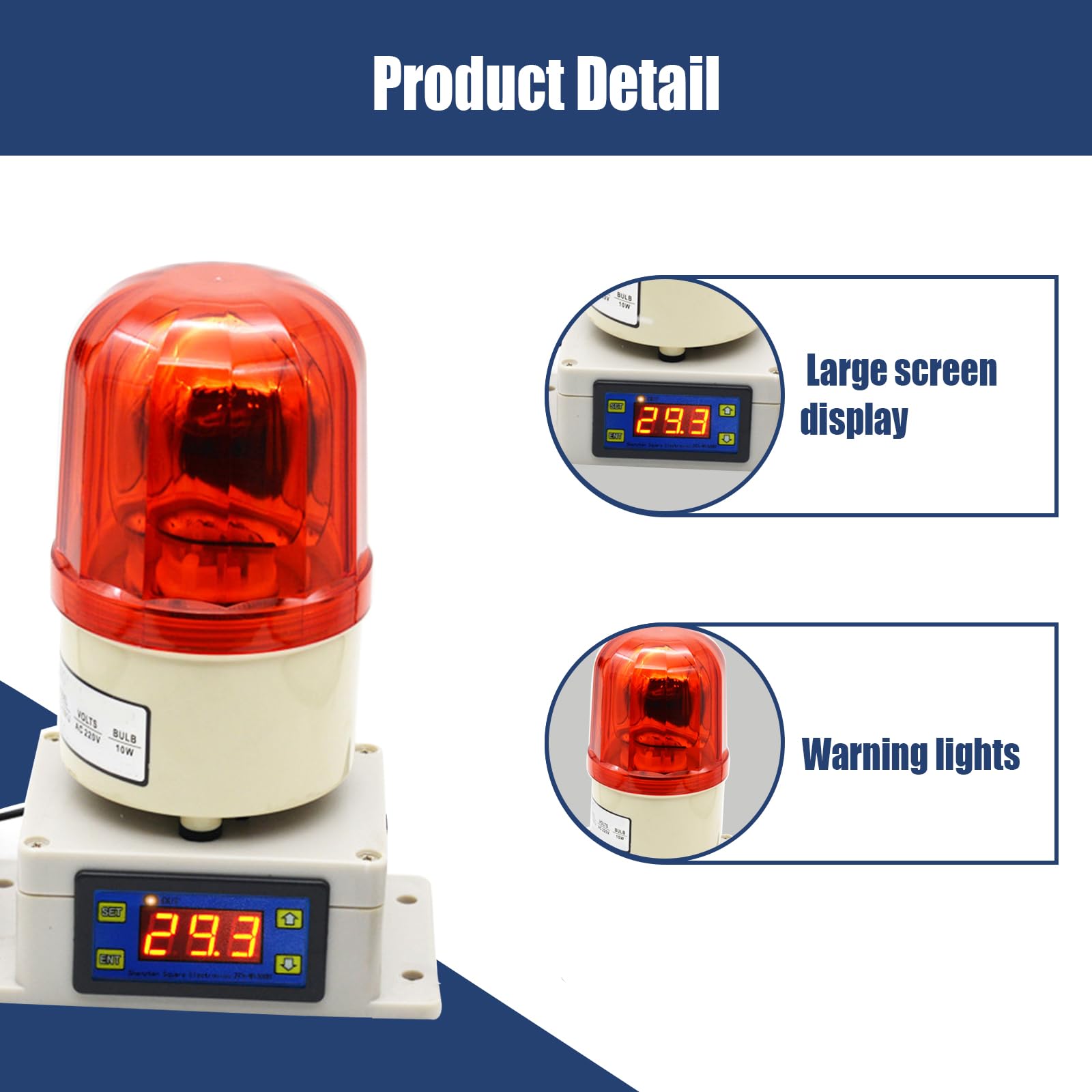 Snapklik.com : YWNYT Temperature Warning Light High&Low Temperature ...