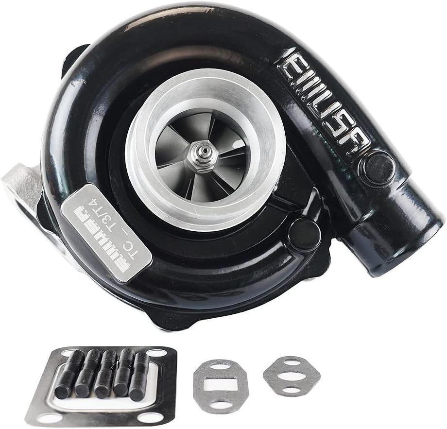 BLACK T3/T4 T3T4 Turbocharger .50 A/R Compressor .63 A/R Turbine ...