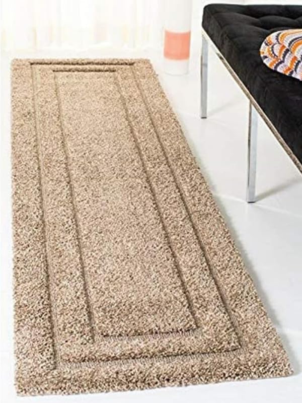 Buy Global Rugs Zone Luxury Fluffy Fur Shaggy Carpet with Polyester and ...
