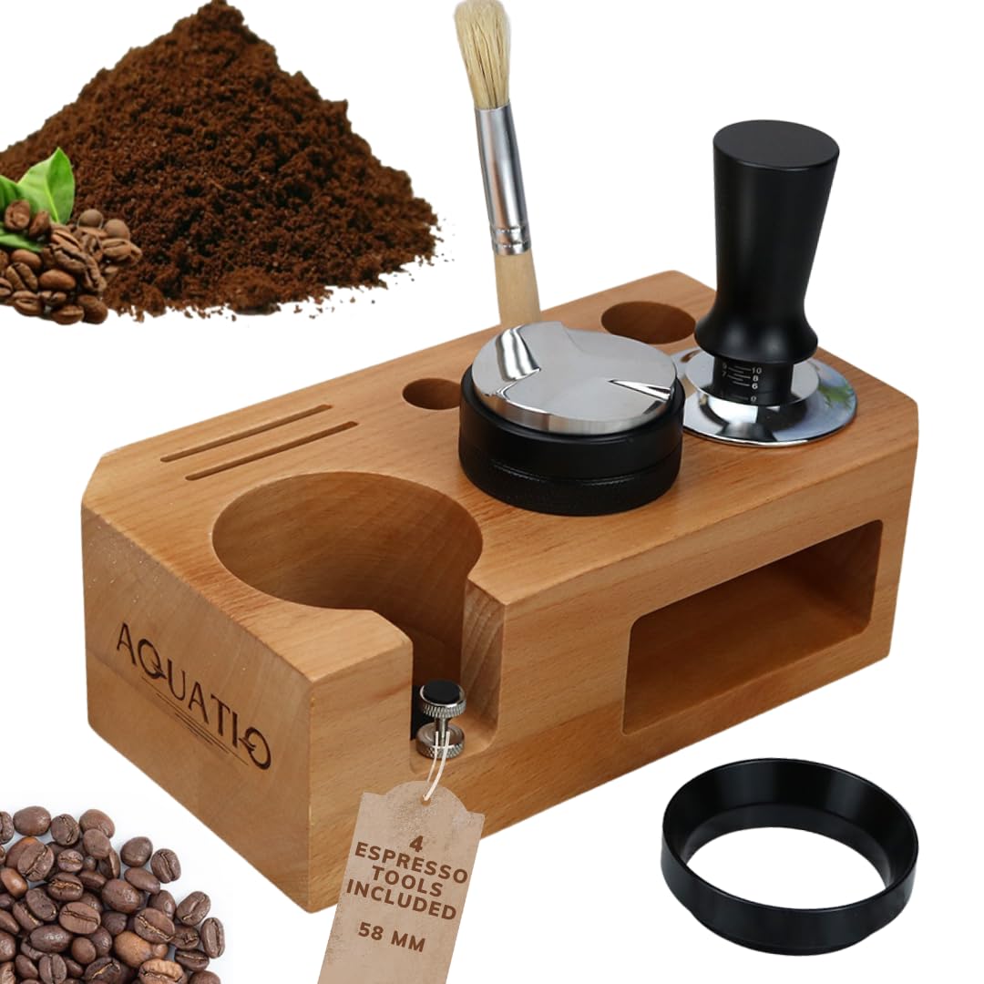 Amazon.com: 58 mm Espresso Tamping Station With Tools - Includes Coffee ...