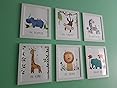 Amazon.com: Baby Nursery Decor - Jungle Safari Animal Unframed Wall Art ...