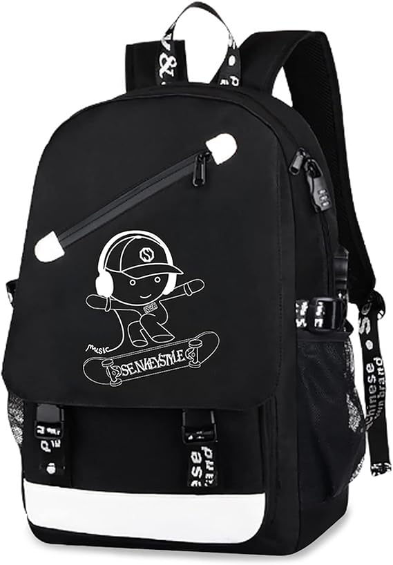 Amazon.com | MCWTH School Backpacks for Teen Boys, Luminous School Bag ...