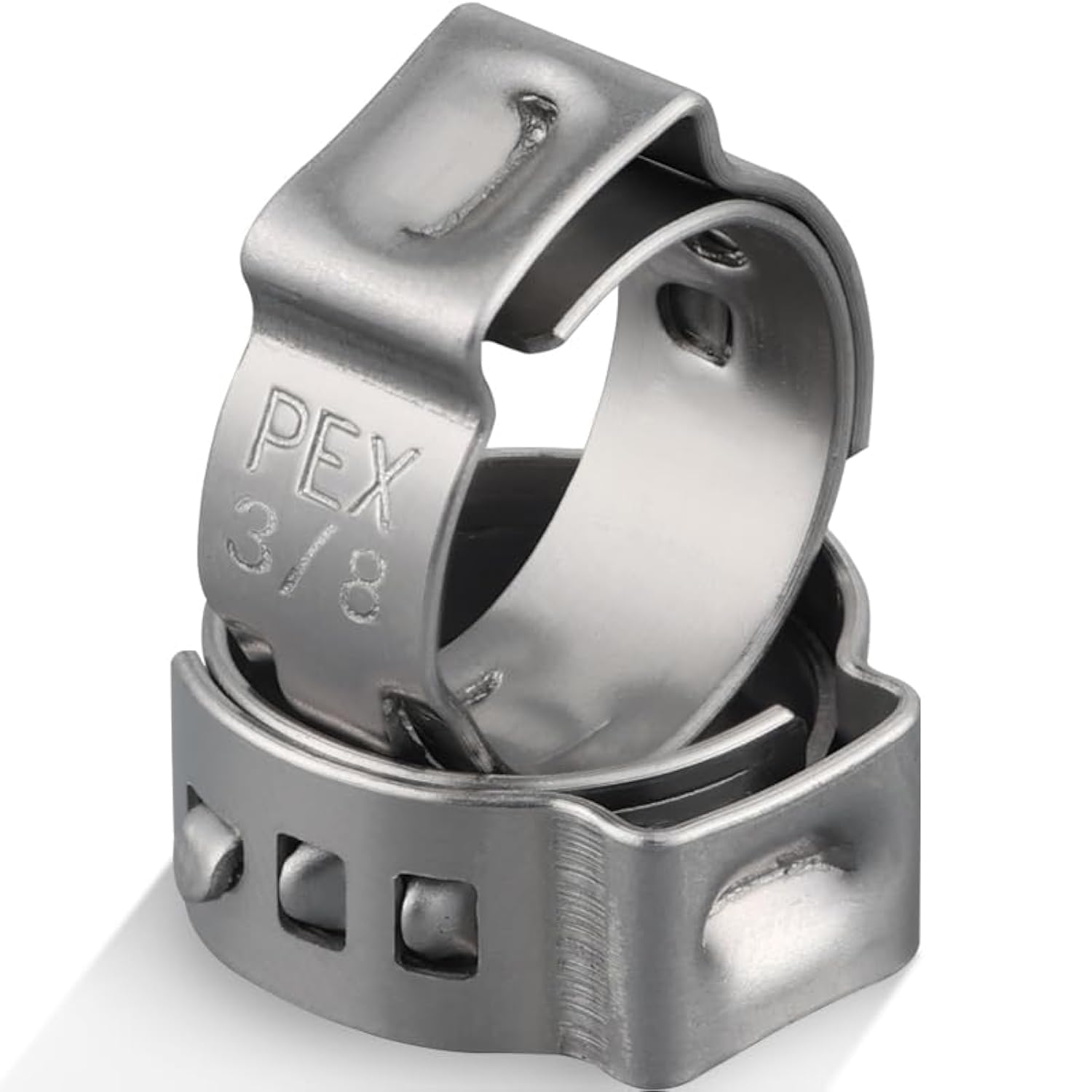 Snapklik.com : 150 Pack 3/8 Inch Pex Clamps,304 Stainless Steel Pex ...