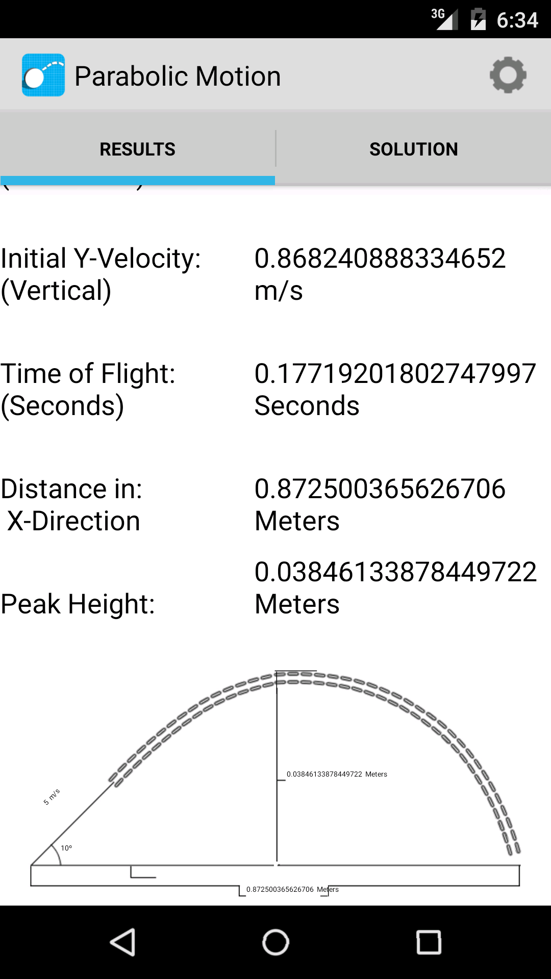 Projectile Motion Calculator - App on Amazon Appstore