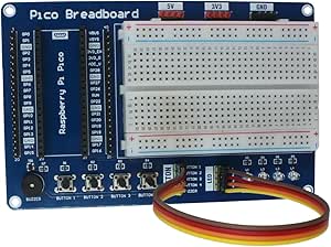 sb Components Raspberry Pi Pico Breadboard Kit for Multi-purpose Microcontroller Board Kit ...