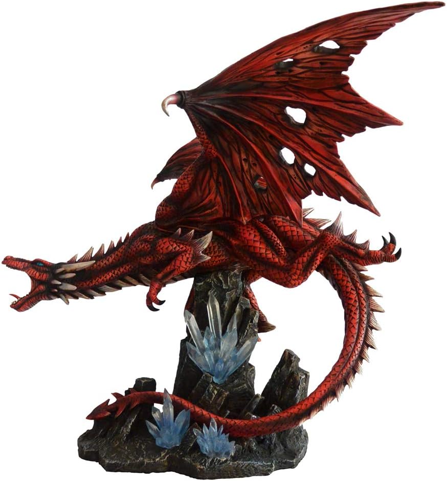Nemesis Now Fraener's Wrath Dragon Figurine, Red, 52cm : Amazon.co.uk ...