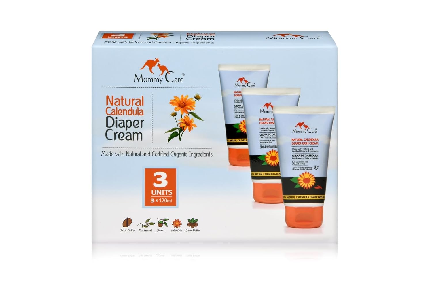 Amazon.com: mommy care Natural Calendula Diaper Rash Cream, Made with ...