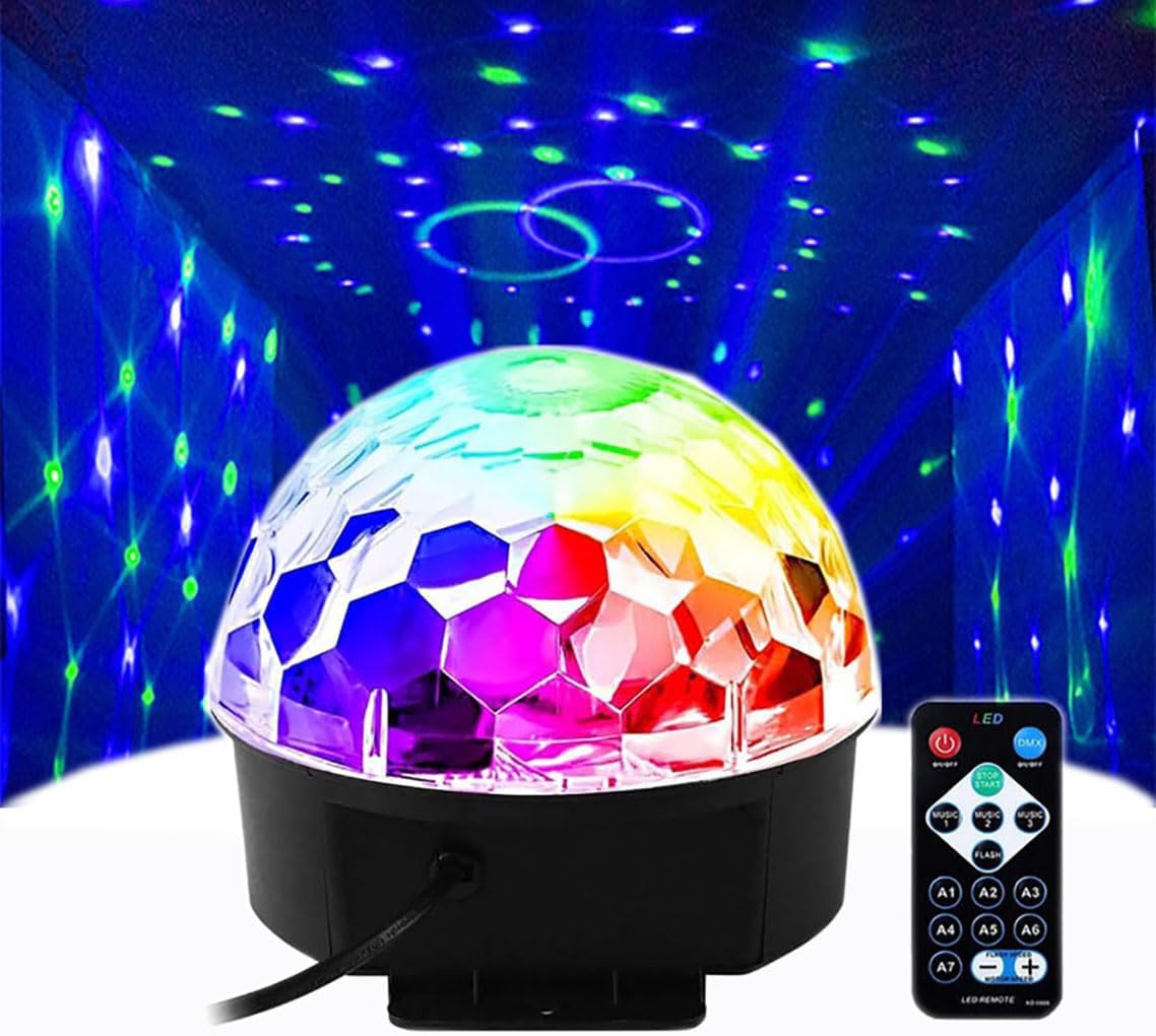 HaoTuo magic ball LED lighting 6-colors crystal light Disco KTV dancing ...