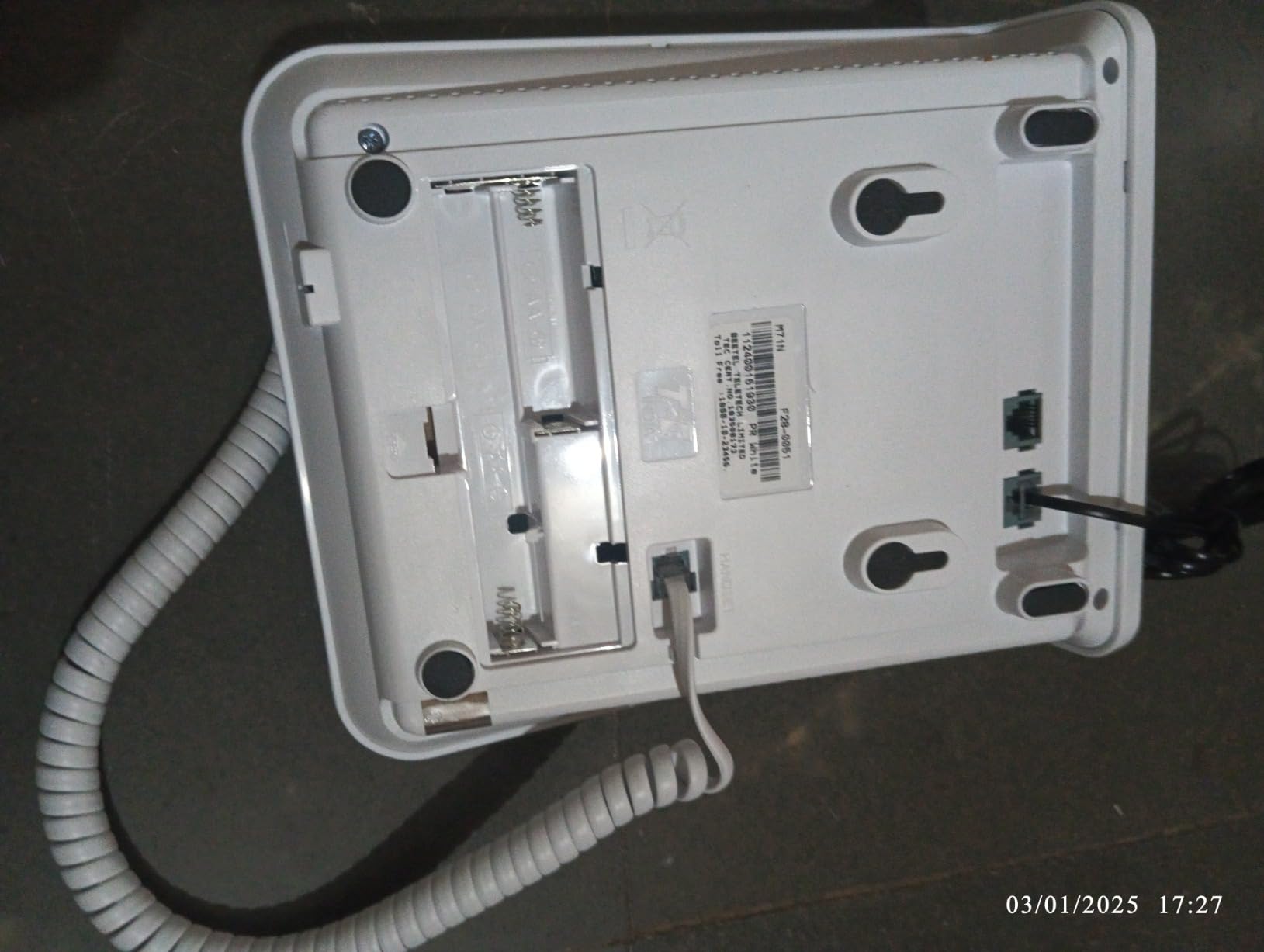 Beetel M71 Corded Landline Phone White : Amazon.in: Electronics