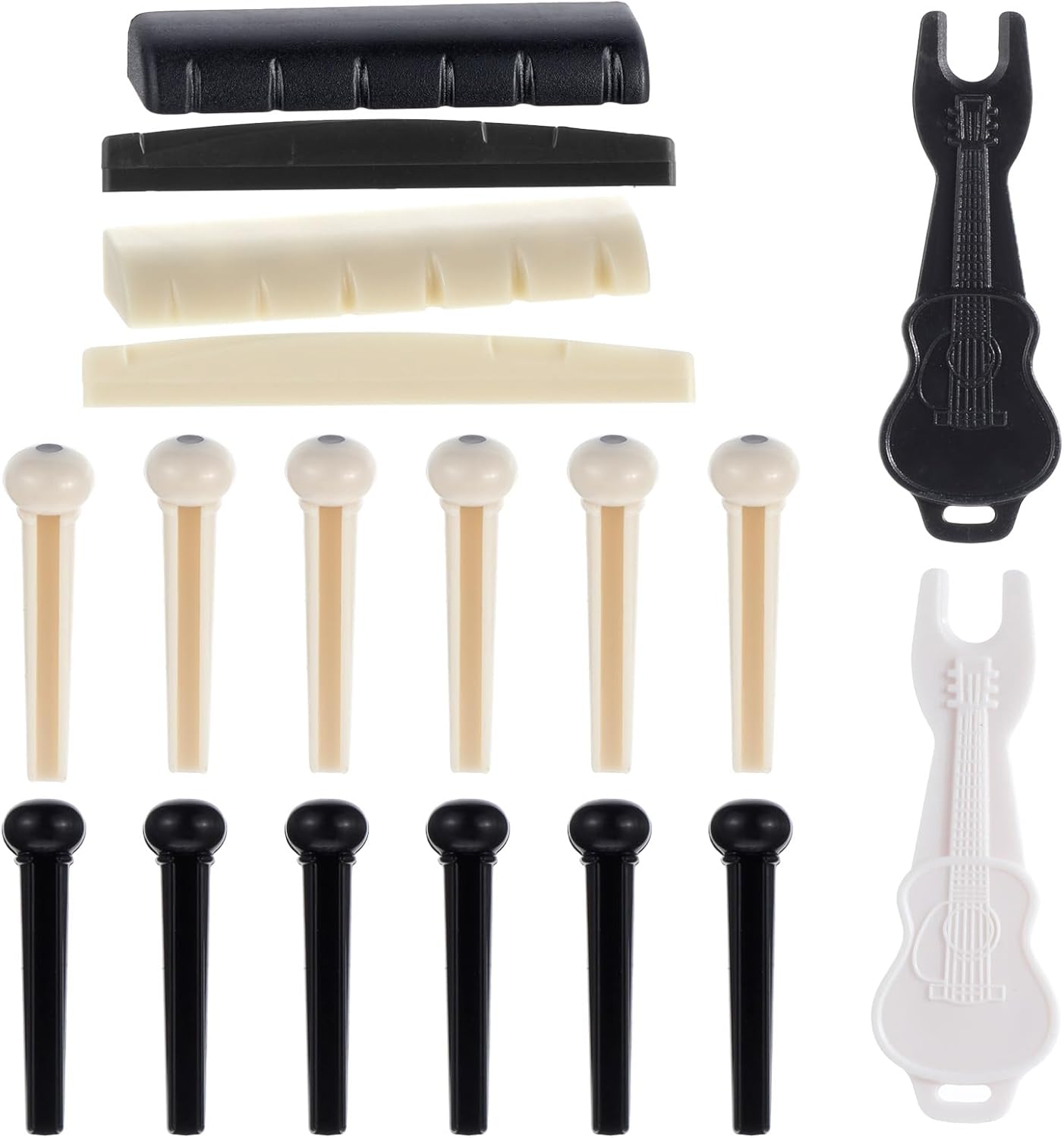 Amazon.com: 12PCS Acoustic Guitar Bridge Pins, Acoustic Guitar Pegs With Bridge Pins Puller ...