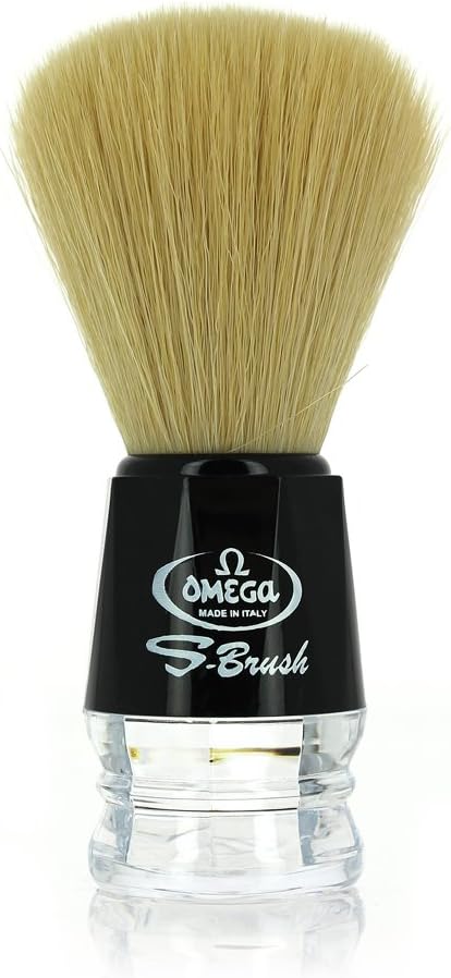Omega S-Brush Synthetic Shaving Brush Black 10019 : Amazon.de: Drogerie ...