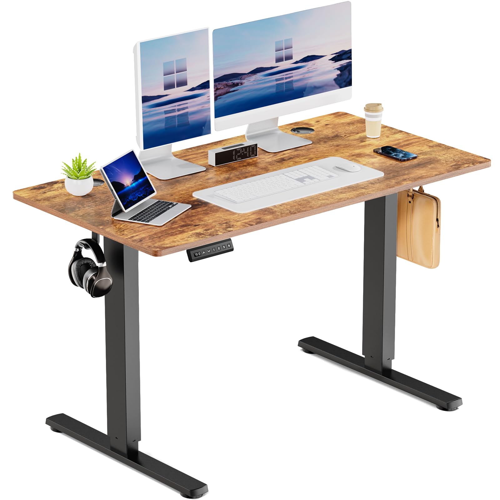 Snapklik.com : 48 Inch Electric Standing Office Desk Height Adjustable ...