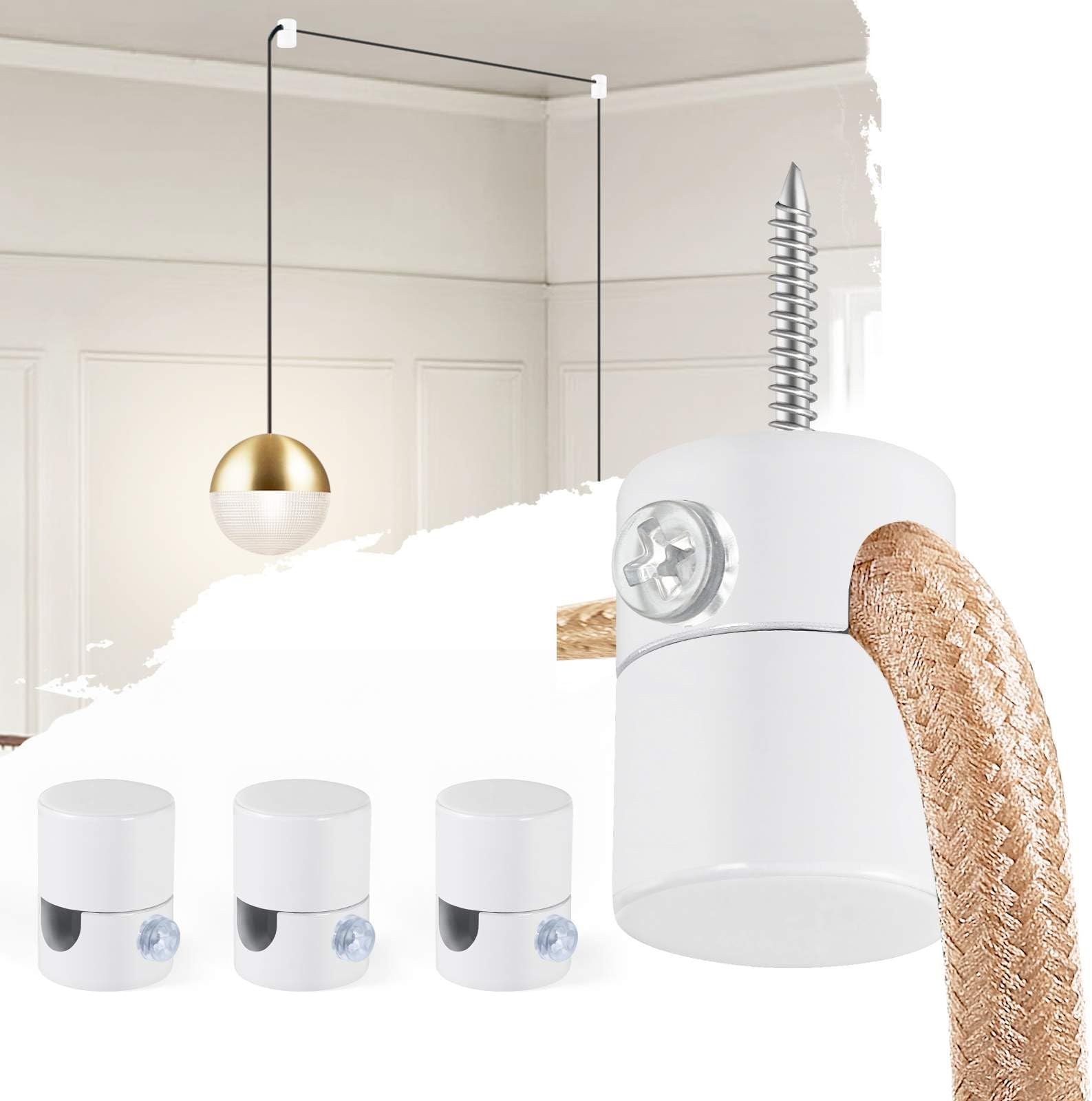 SHERY Metal Swag Hooks for Ceiling Hanging Lights,Pendant Light Lamp ...