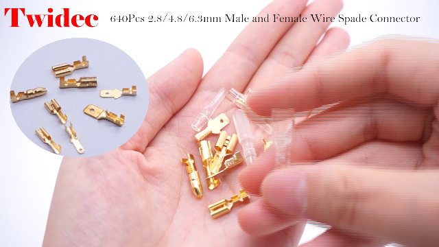 Watch Twidec/640Pcs 2.8/4.8/6.3mm Quick Splice Male and Female Wire ...