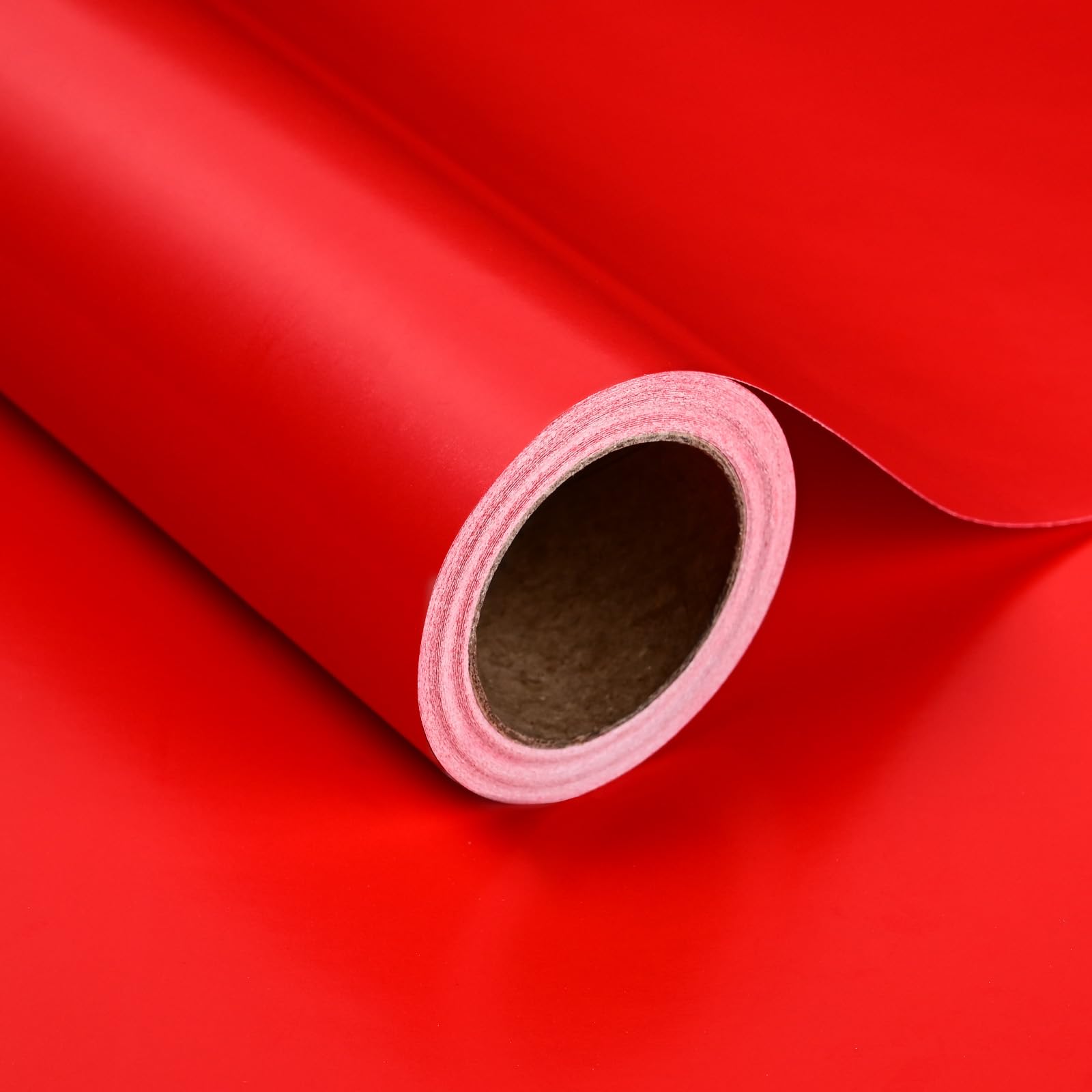 Amazon.com: Iioscre Gift Wrapping Paper, Red Wrapping Paper Roll, Matte ...