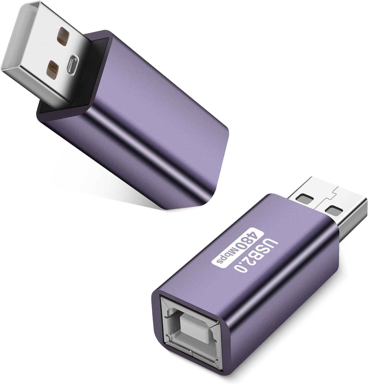 Amazon.com: GELRHONR Adaptador USB a USB B, USB 2.0 A macho a USB B ...