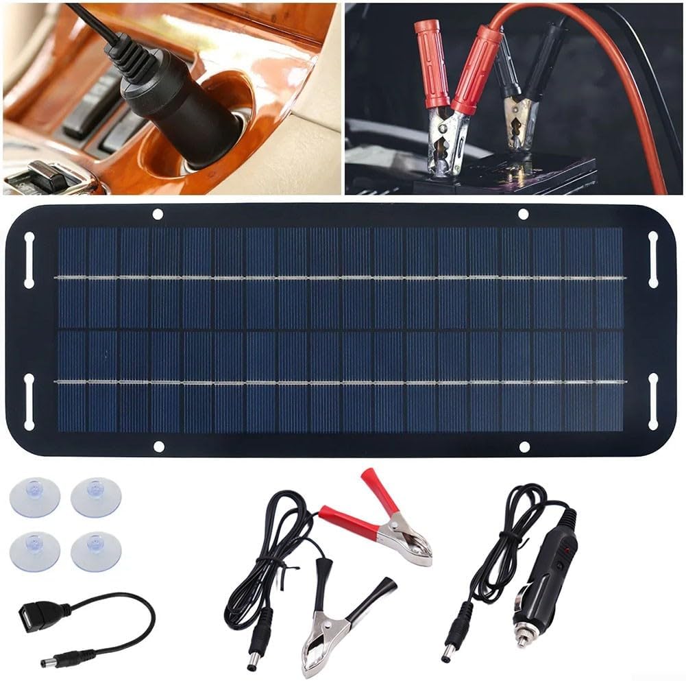 Solar Panel, 60W 12V Photovoltaic Solar Panels, Solar-Battery-Trickle ...