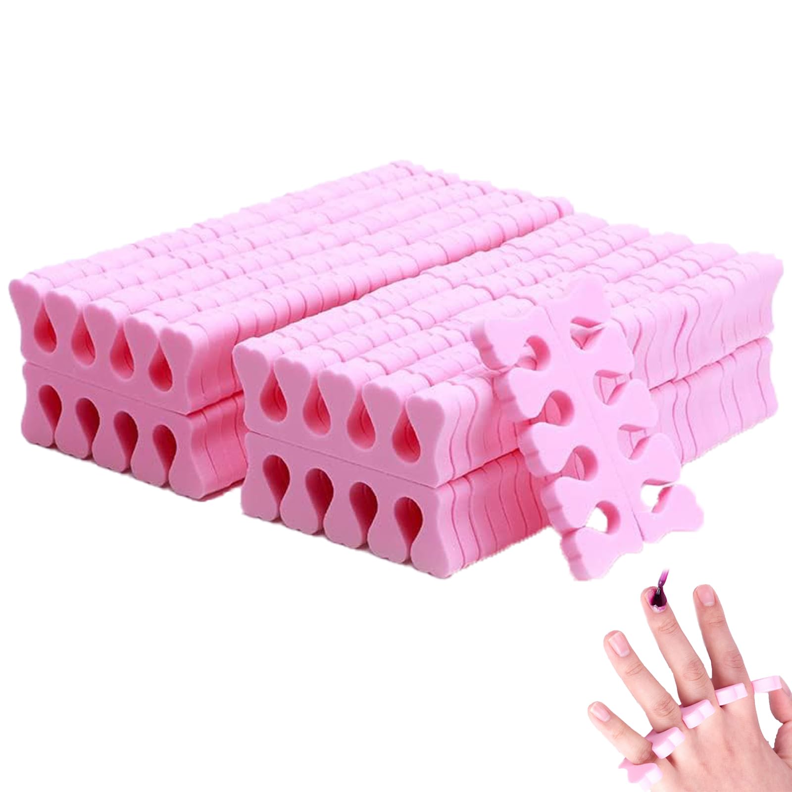 50pcs Toe Separators For Nail Varnish,Soft Foam Sponge Toe Separators ...