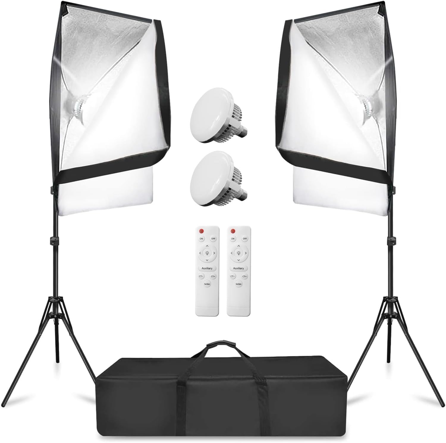 Amazon.com : LimoStudio [2 Pack] 20 x 28 in Soft Box LED Lighting Kit ...