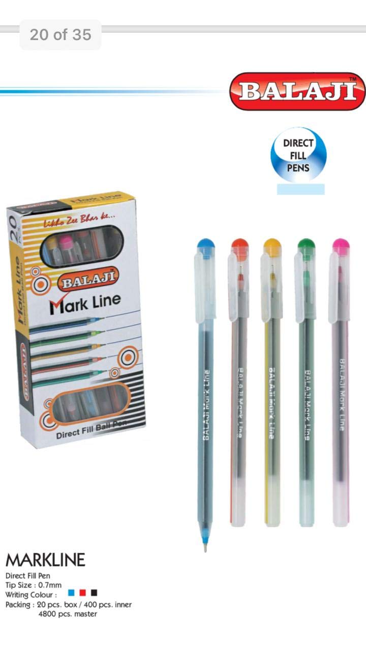 Balaji Markline DF Pens - Premiumm Quality (400) : Amazon.in: Office ...