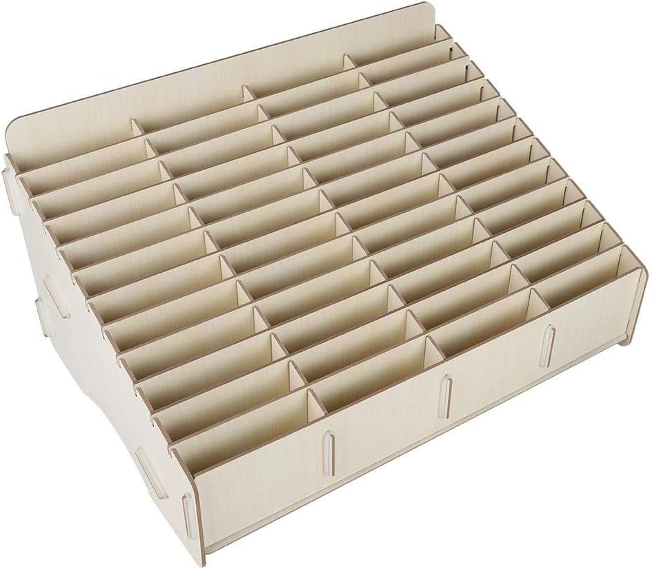 Amazon.com: 48 Slots Cell Phone Storage Box, 48 Cells Wooden Mobile ...