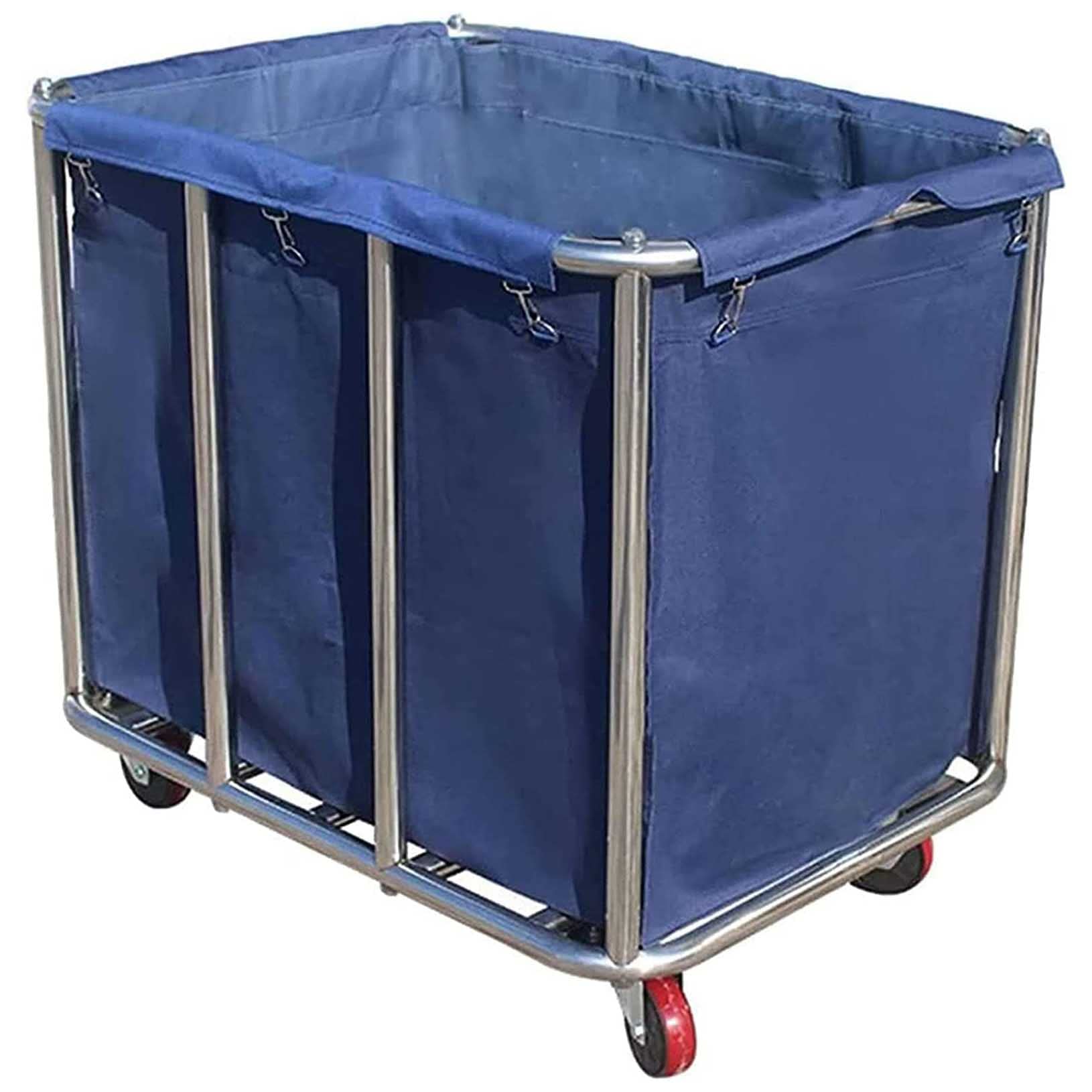 Laundry Trolley, Large Commercial Stainless Steel Laundry Trolley with ...