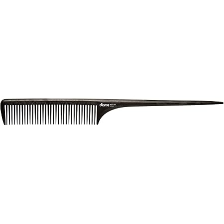 Amazon.com : Diane 9" Thick Rat Tail Comb, Bone/Black (assorted colors ...