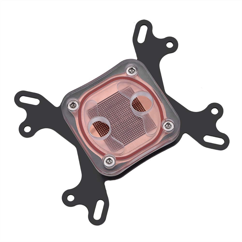 Amazon.com: G1/4" Water Cooling Block Copper Base,CPU Water Cooling ...