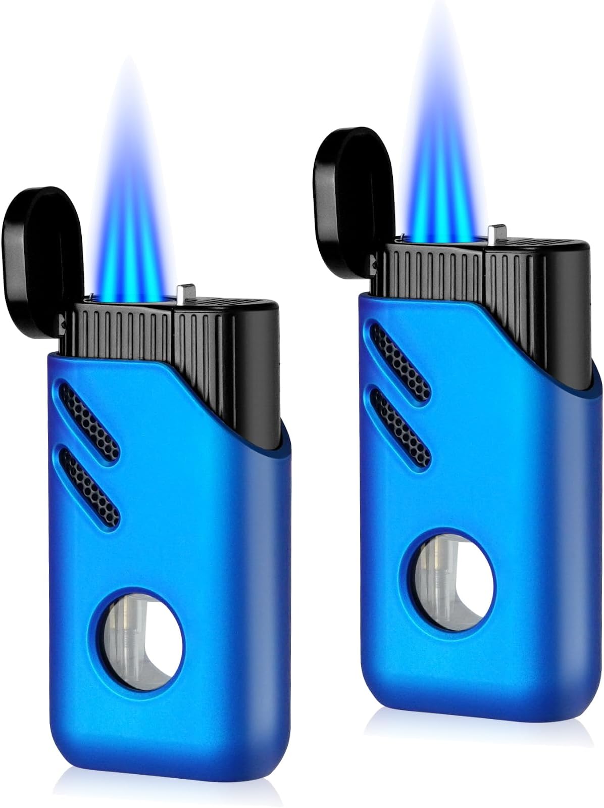 Amazon.com: Cobber Torch Lighter, Quad 4 Jet Red Flame Refillable ...