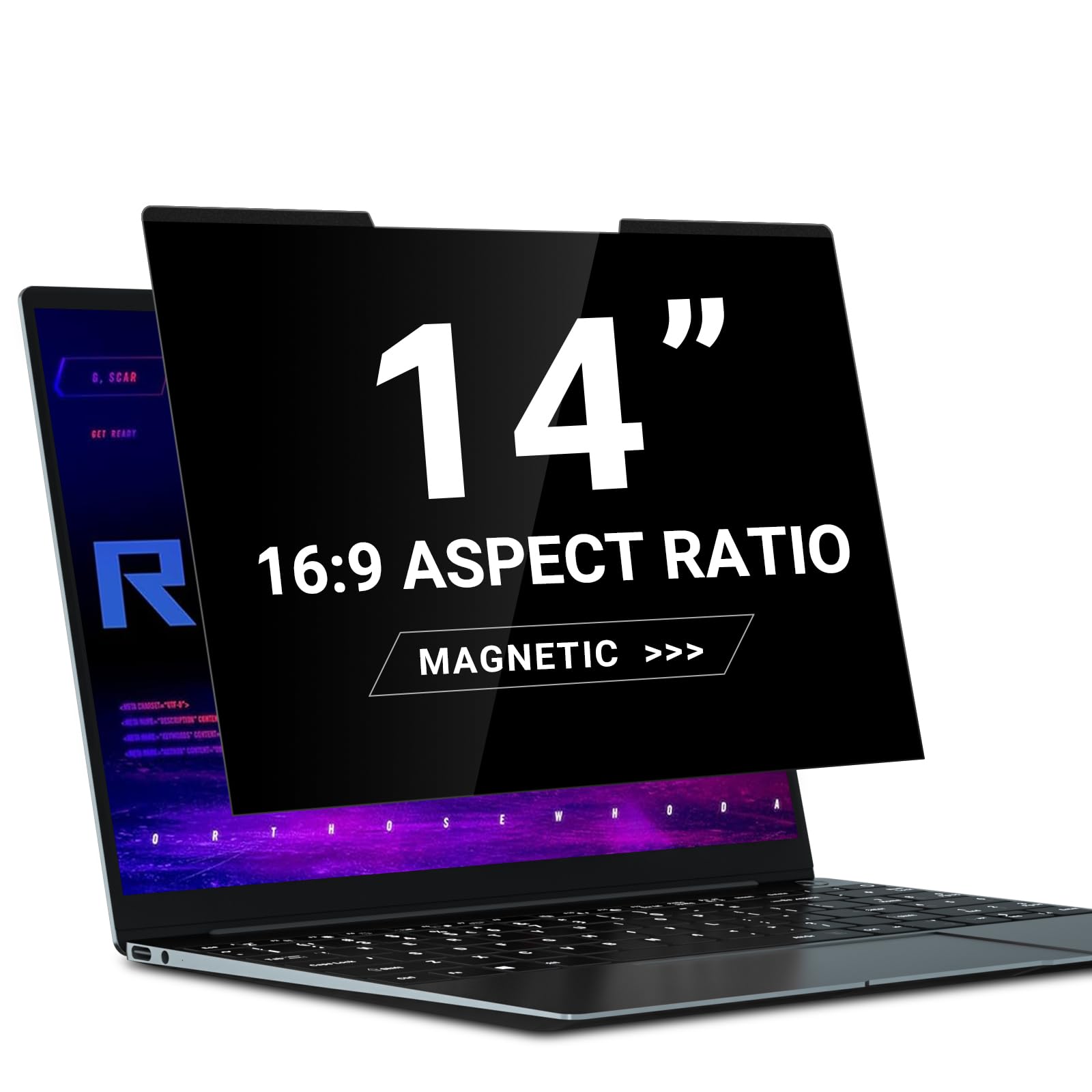 Amazon.com: ZOEGAA 14 inch Privacy Screen,Magnetic Laptop Privacy ...