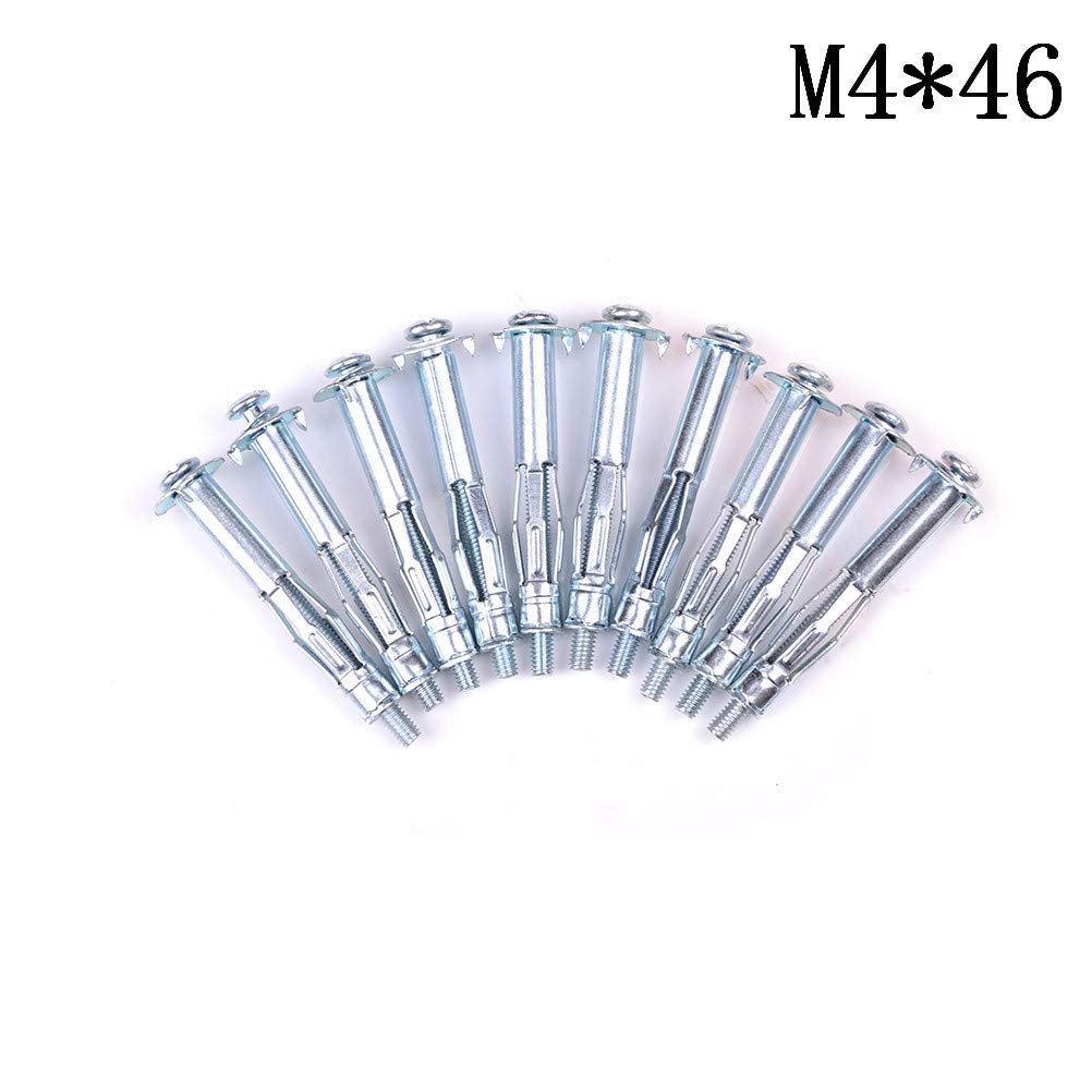 Buy Bolts - 10pcs Metal M4 Plasterboard Drywall Cavity Wall Brolly Plug ...