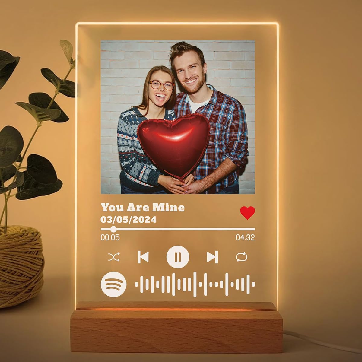 Amazon.com: Customized acrylic plaques, personalized acrylic Spotify ...