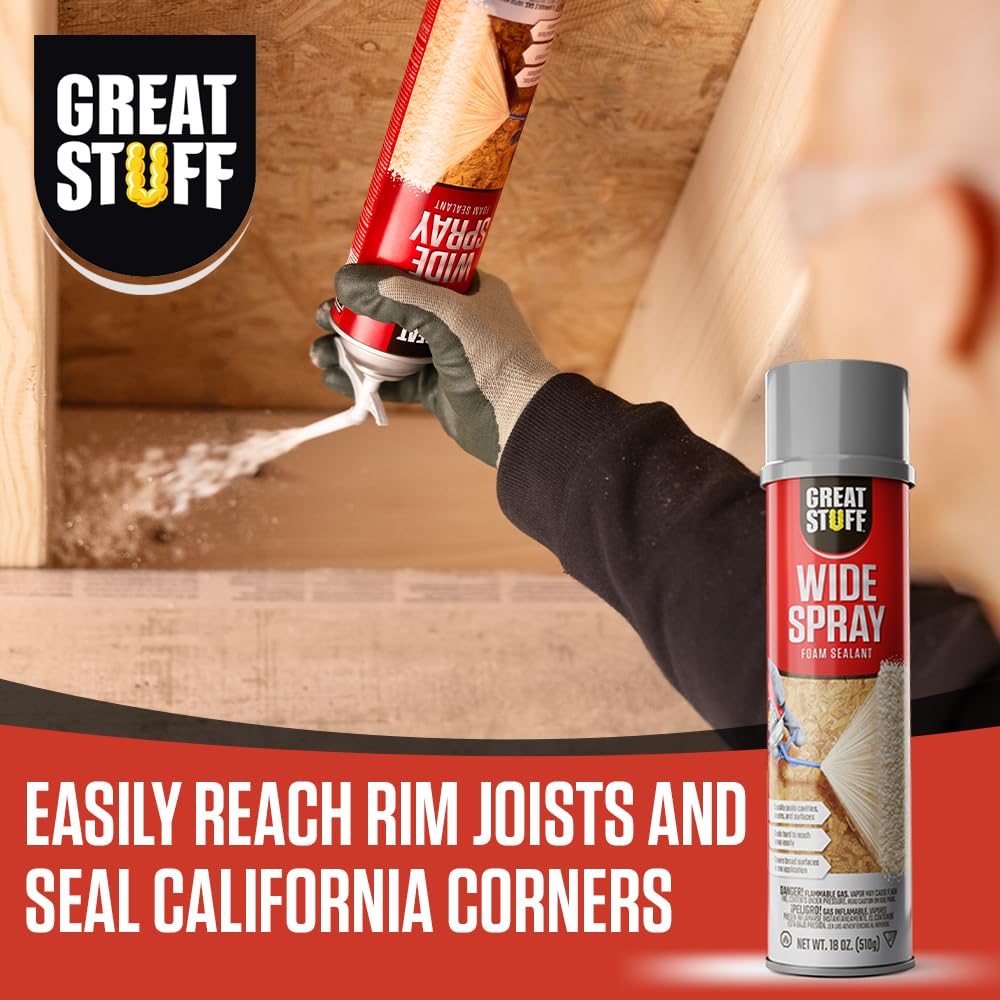 Snapklik.com : Great Stuff Wide Spray Foam Insulation Kit Closed Cell ...