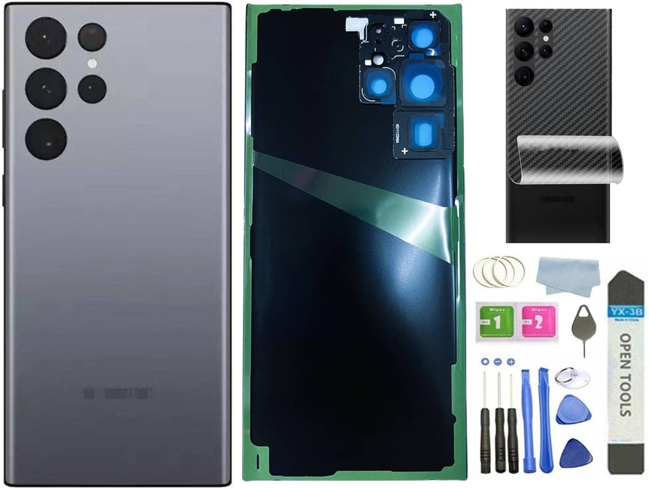 Amazon.com: Perzework Rear Back Glass Replacement for Samsung Galaxy ...