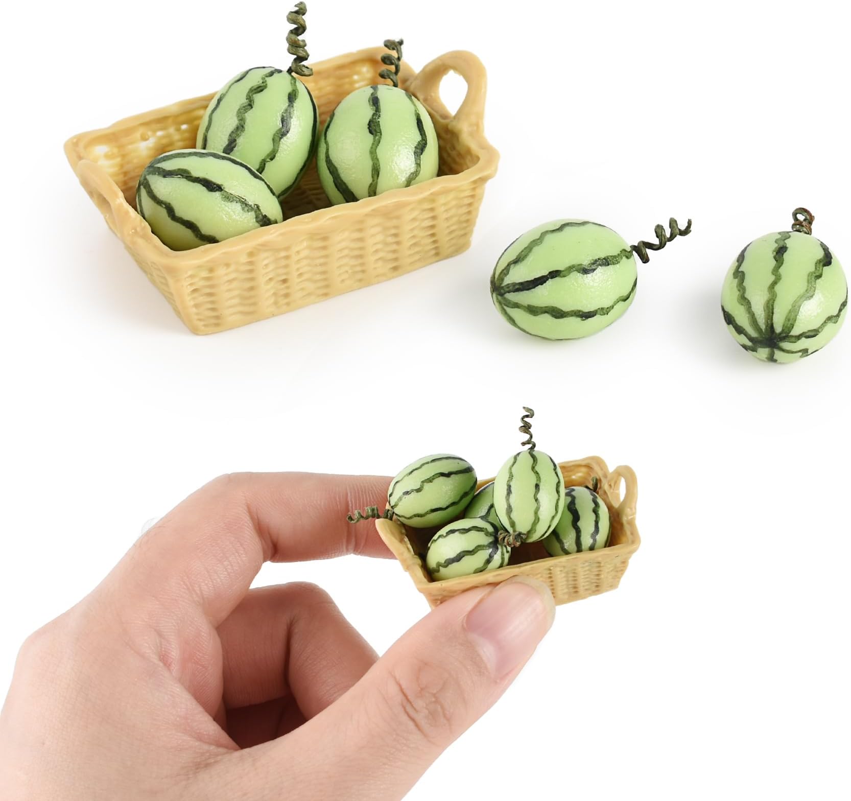 Amazon.com: JCBIZ 10pcs Simulation Mini Watermelon Slices Artificial ...