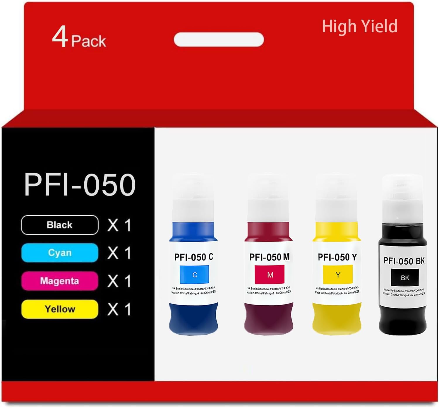 Amazon.com: PFI050 Pigment Ink Tank Set Replacement for Canon Ink Tank ...