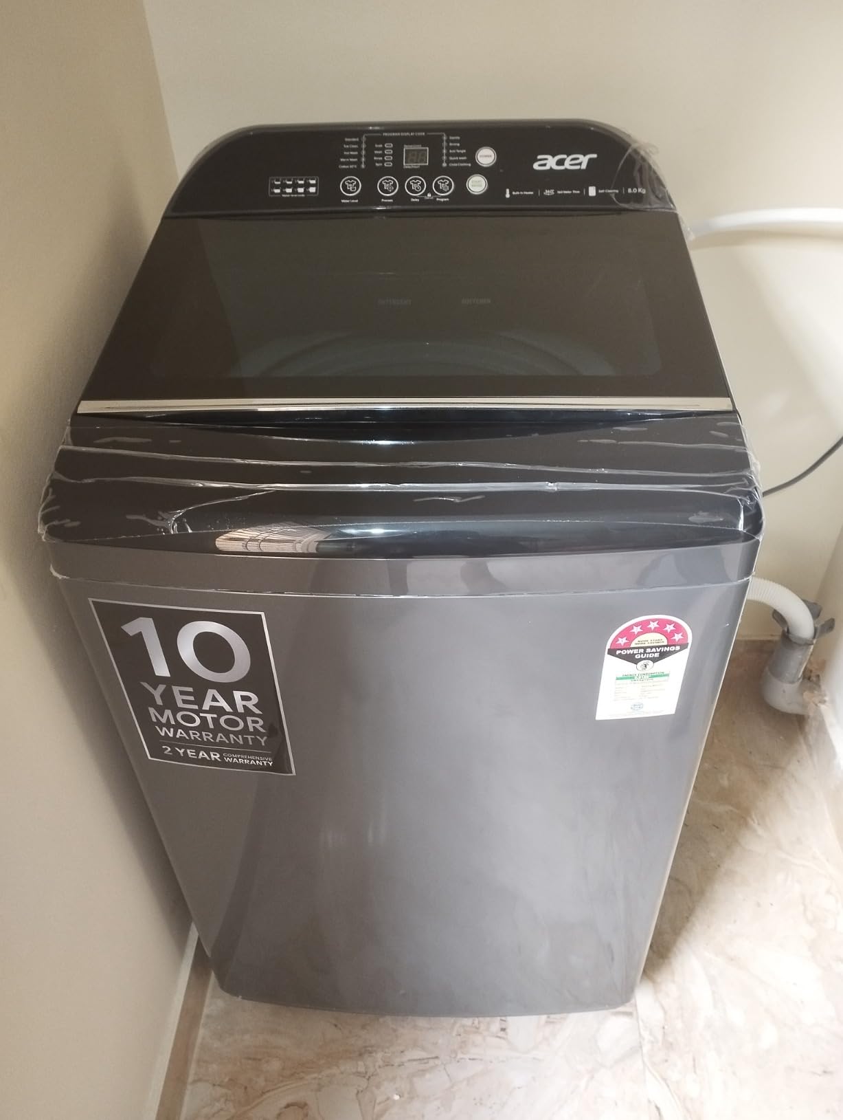 Acer 8.0 Kg Halo Wash Series Fully-Automatic Top Load Washing Machine ...