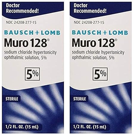Amazon.com: Bausch & Lomb Muro 128 Ointment 5% 2-Pack 7 g (Pack of 2 ...
