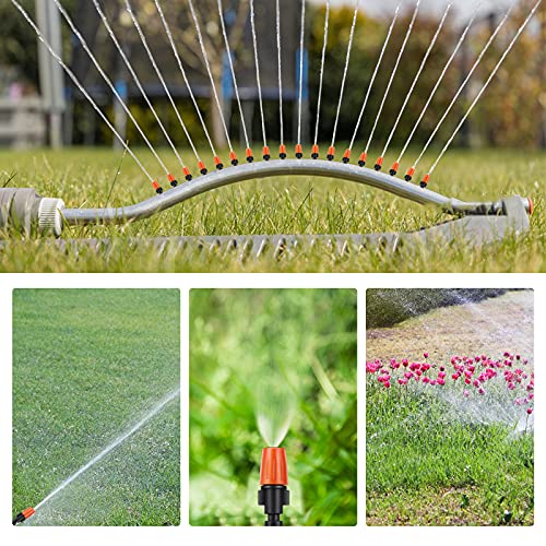 MSDADA Lot de 100 goutteurs d'irrigation à débit réglable avec 3 têtes ...