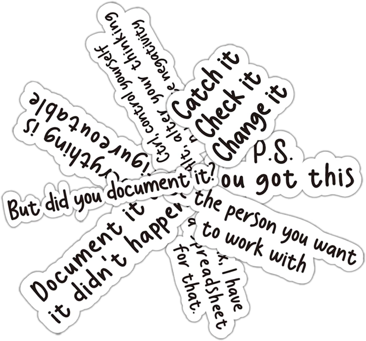 Amazon.com: SNILORM Funny Sarcastic Humor Decal Set (2 Sheets ...