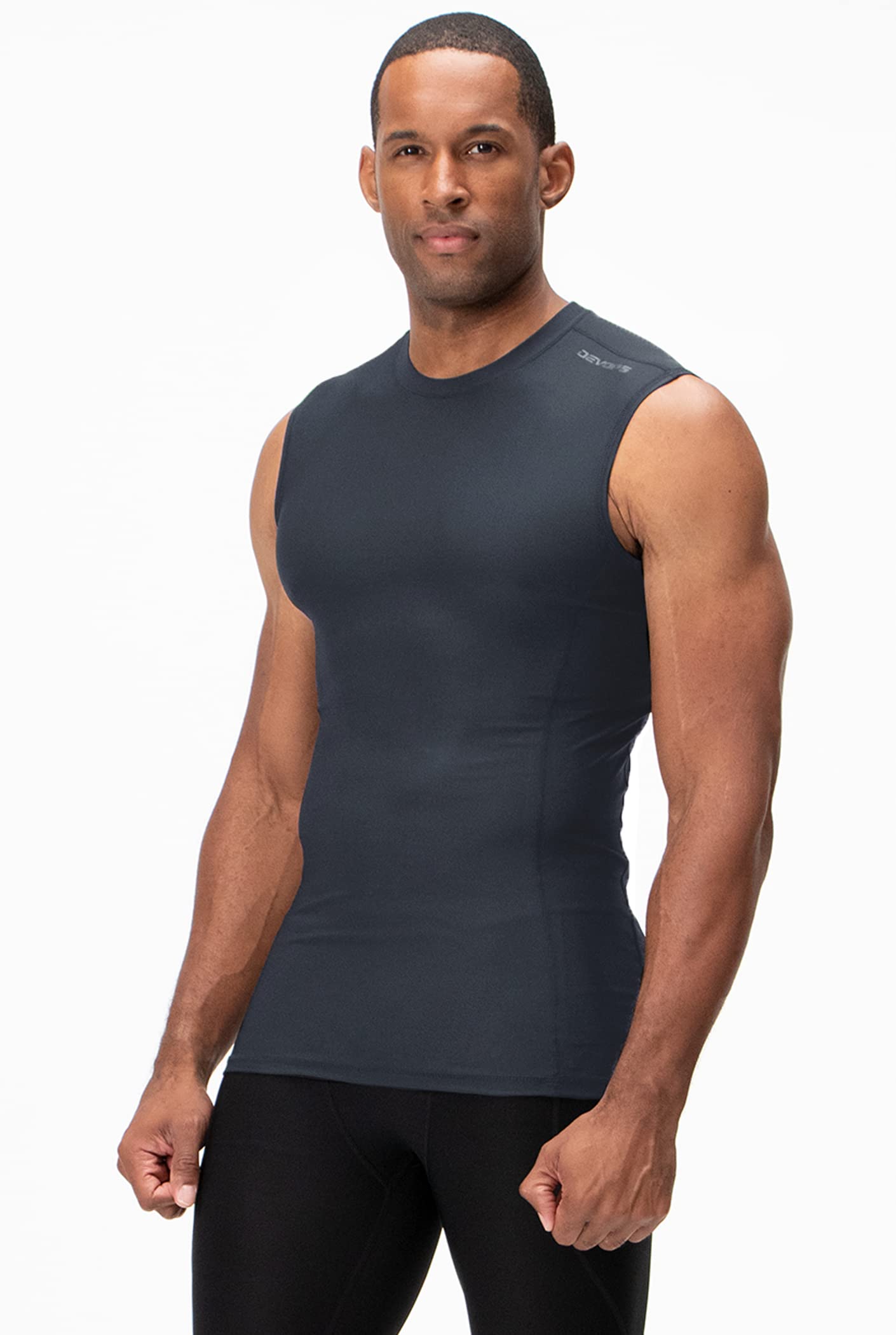 Snapklik.com : DEVOPS 3 Pack Mens Athletic Compression Mesh Sleeveless ...