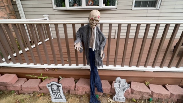 Watch Halloween Hanging Zombie and Groundbreaker Decoration on Amazon Live