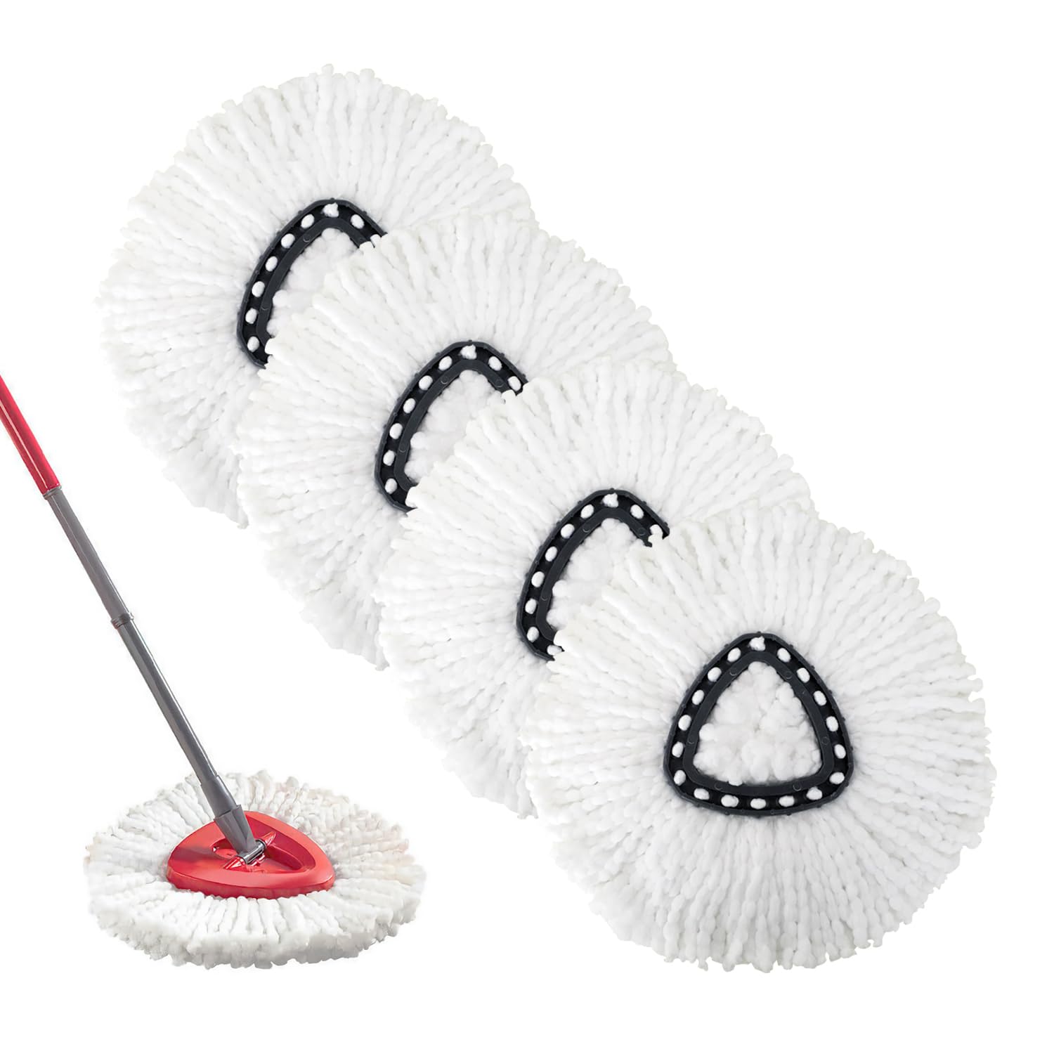 Snapklik.com : 4 Pack Mop Replacement Heads Compatible