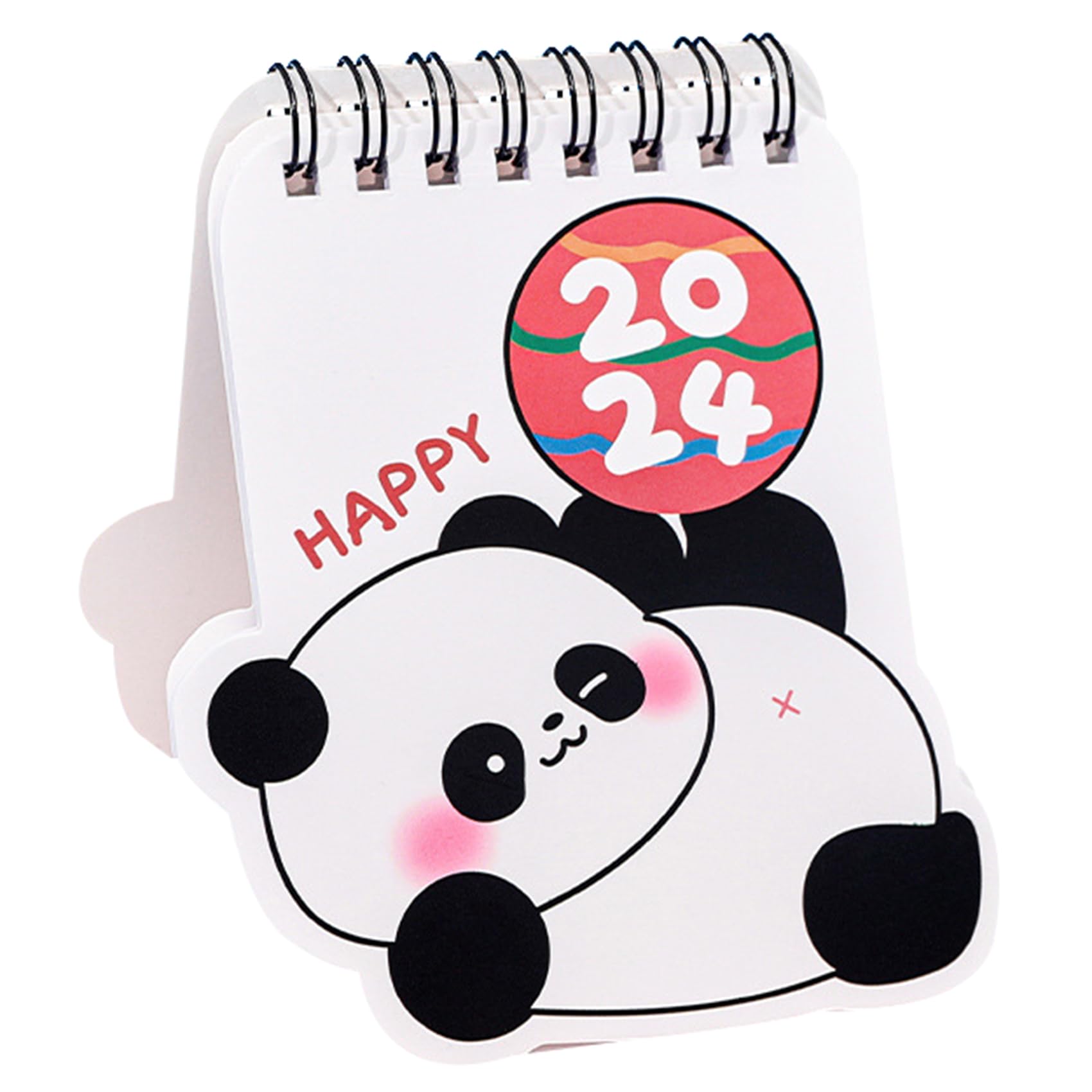 Amazon.com : 2024 Mini Desk Calendar Flip Wirebound Monthly Cute Panda ...