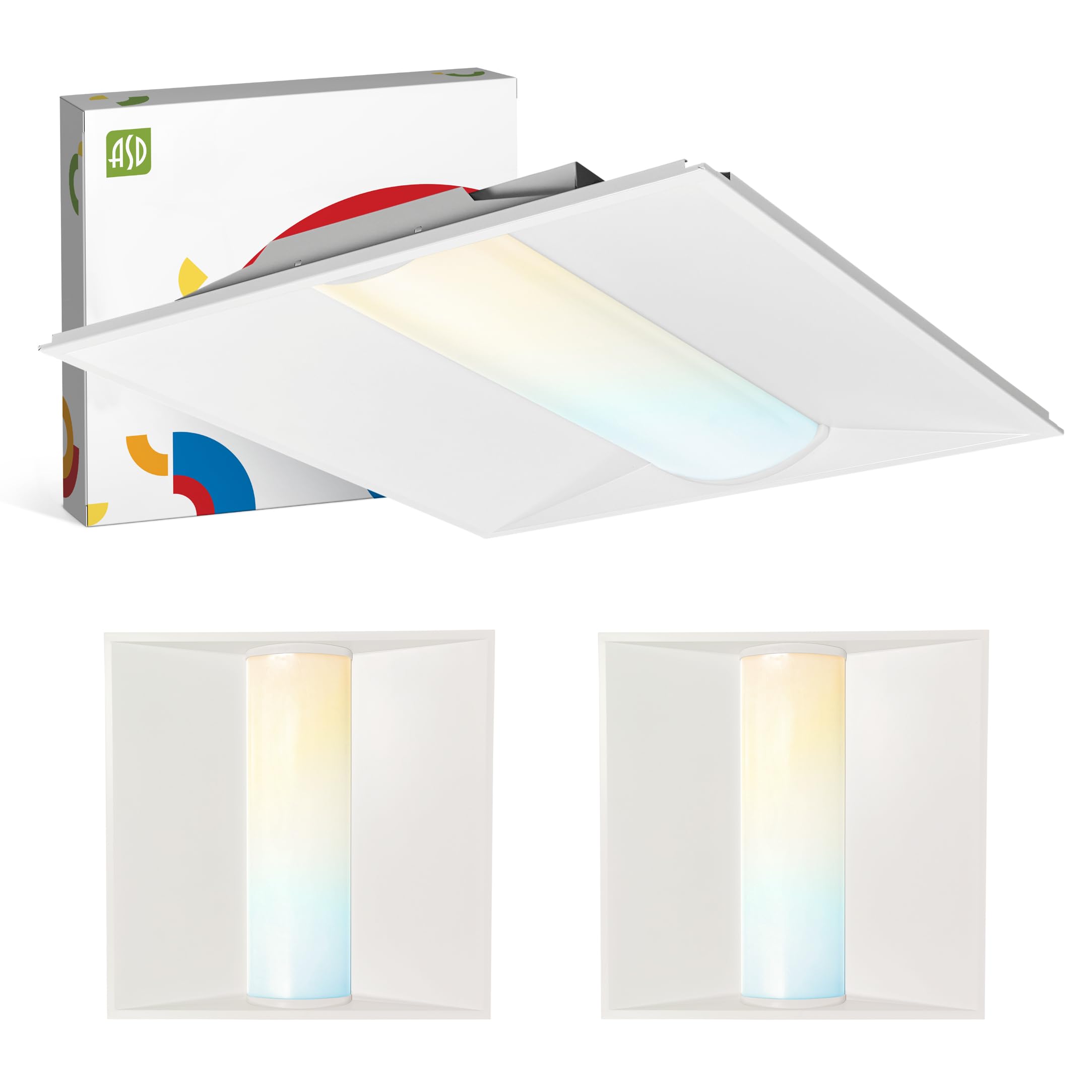 Amazon.com: ASD 2x2 Center Basket LED Troffer Panel Light - 20/25/30W ...